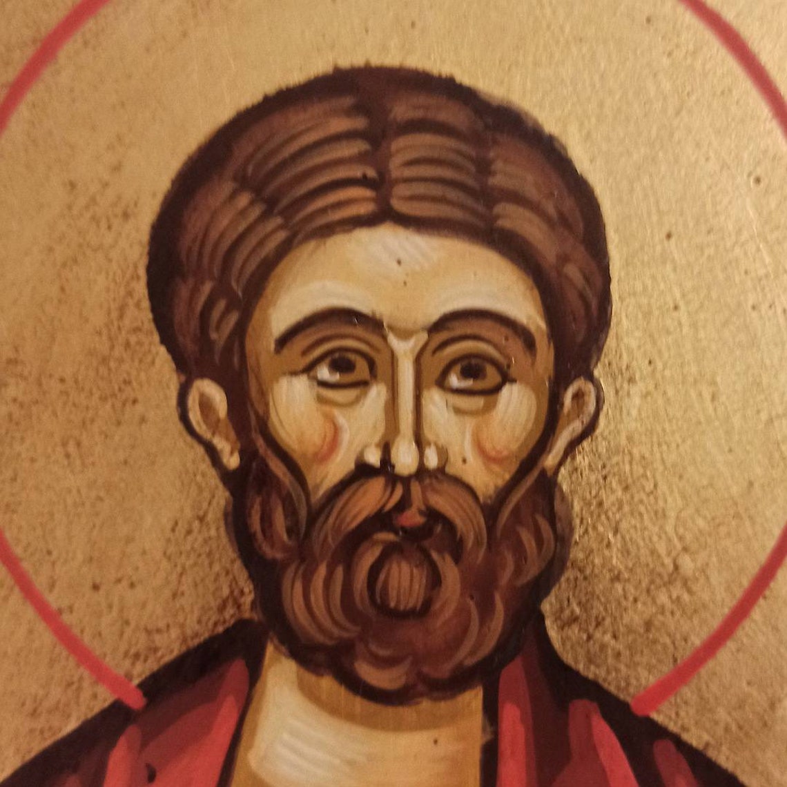 Saint Jacob of Nisibis Ο Άγιος Ιάκωβος Hand Painted Greek | Etsy