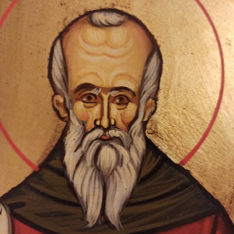 Saint Savvas Ο Άγιος Σάββας Hand Painted Greek Orthodox - Etsy
