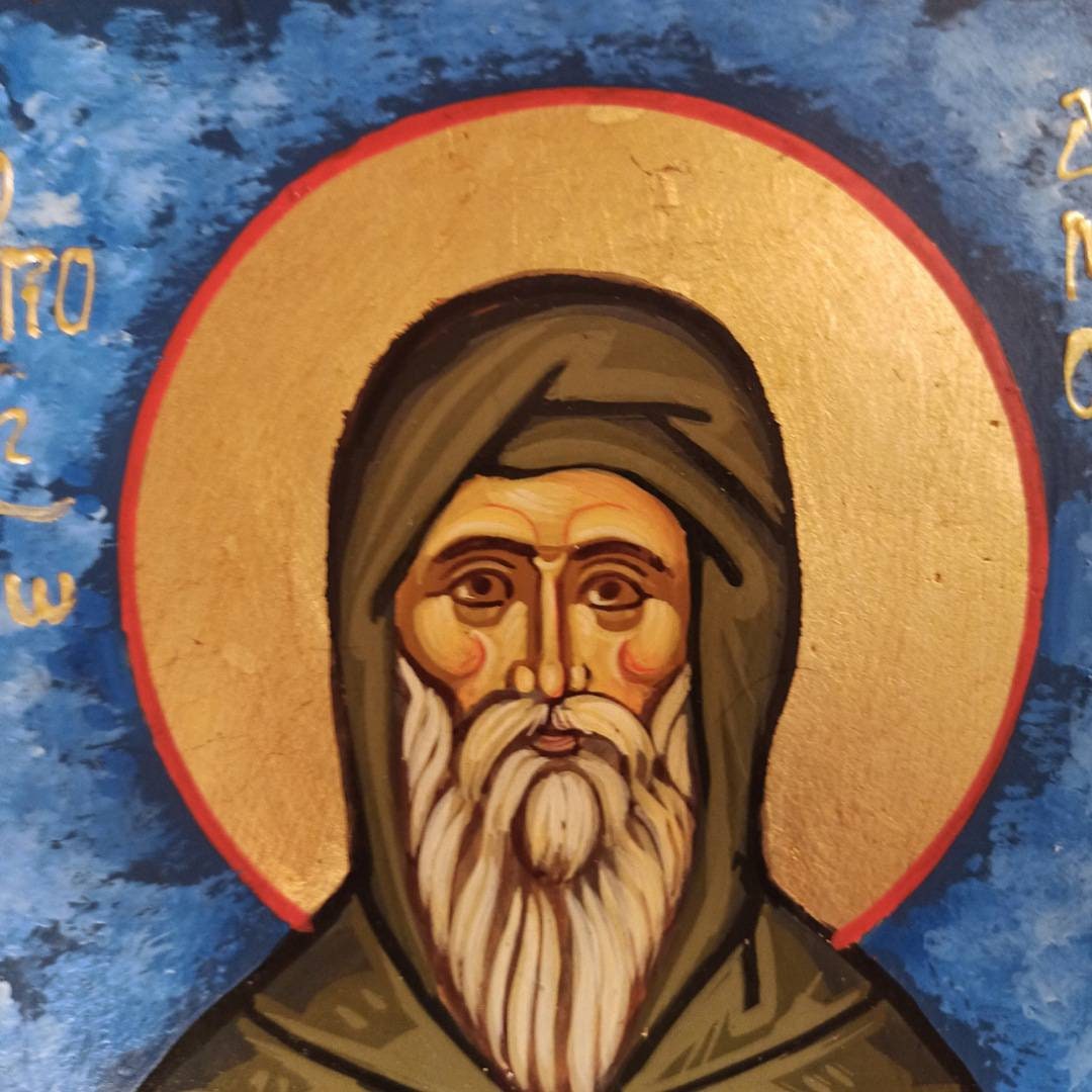 Saint John of Damascus (Άγιος Ιωάννης ο Δαμασκηνός) Hand Painted Greek ...