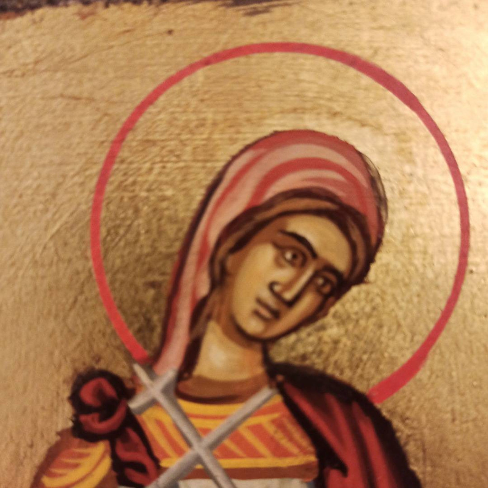 Saint Agatha of Sicily Αγία Αγάθη Hand Painted Greek | Etsy