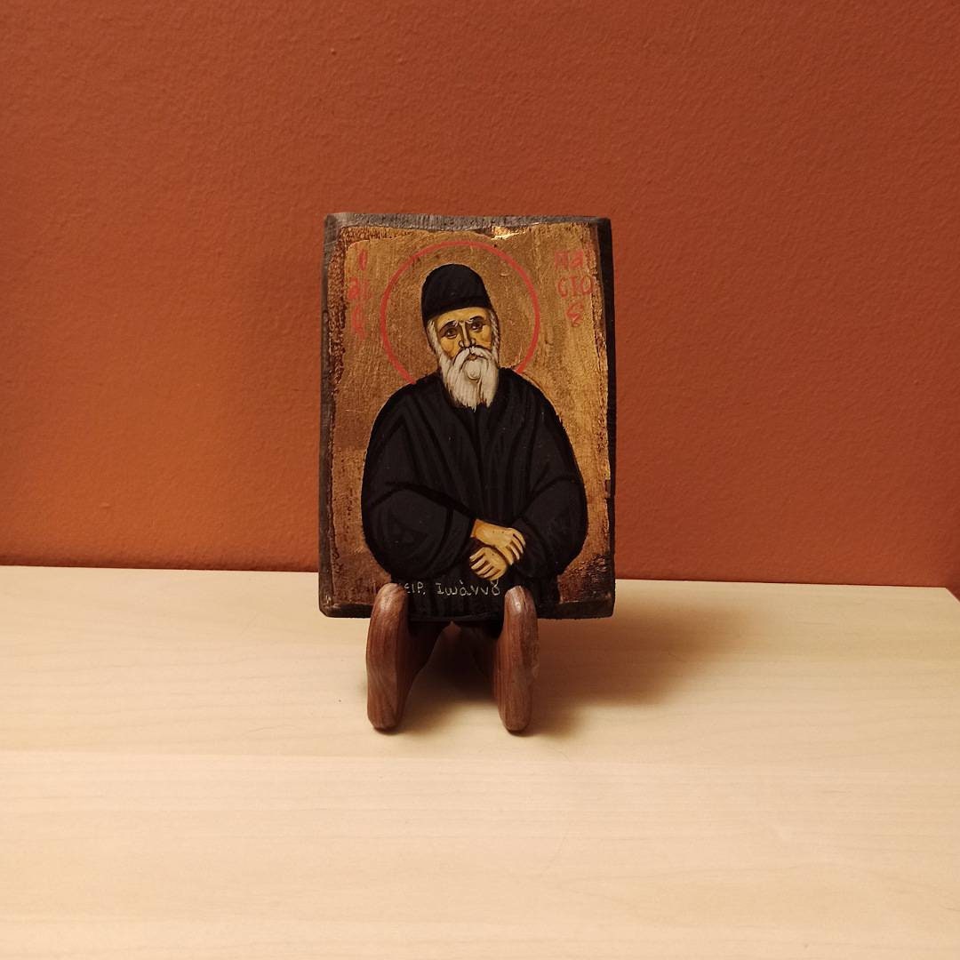 Saint Paisios of Mount Athos ( Ο Άγιος Παισιος) Hand Painted Greek ...