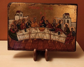 The Last Supper, Ο Μυστικός Δείπνος Hand Painted Greek Orthodox ...