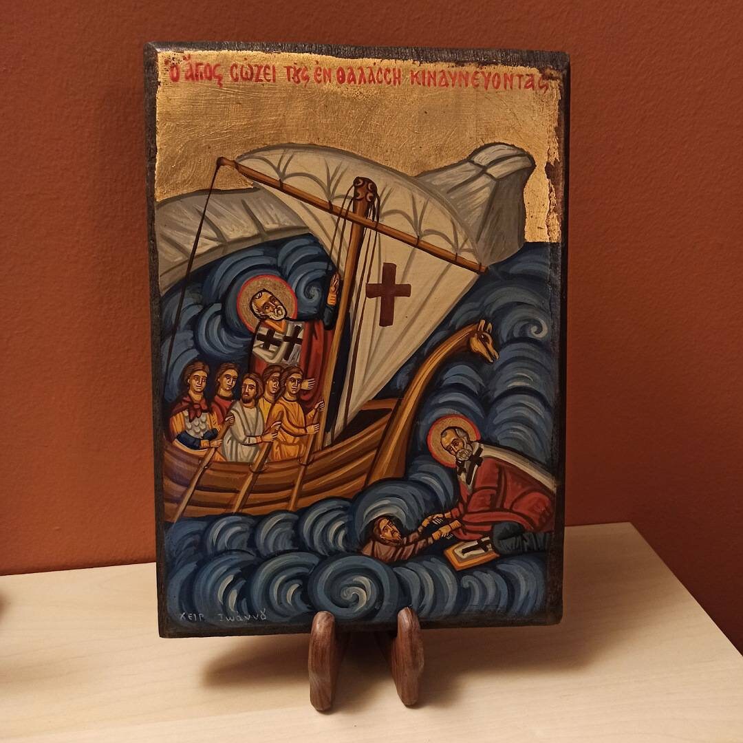 Saint Nikolaos saving at sea Ο Άγιος Νικόλαος σώζει εν τη | Etsy