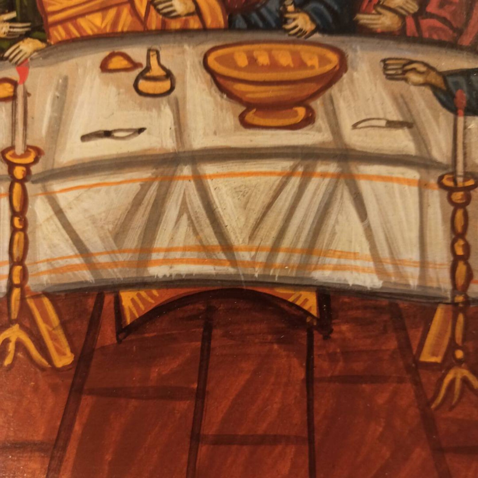 The Last Supper, ( Ο Μυστικός Δείπνος ) Hand Painted Greek Orthodox ...