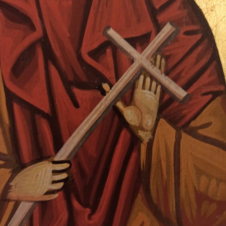 Saint Penelope Η Αγία Πηνελόπη Hand Painted Greek Orthodox | Etsy