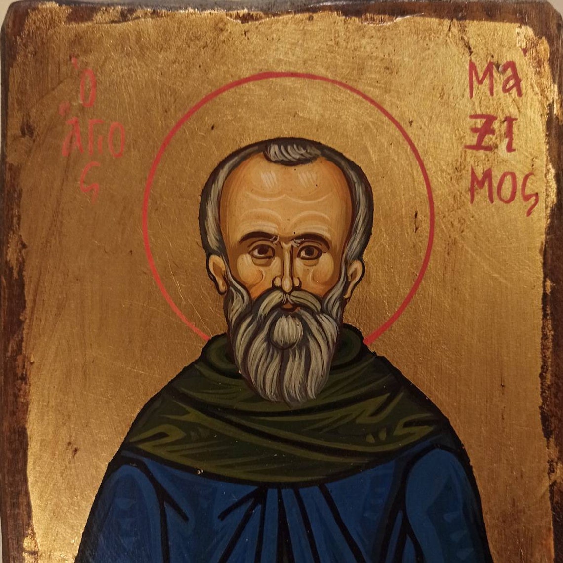 Saint Maximus the Confessor, ( Ο Άγιος Μάξιμος ο εξομολογητής ), Hand ...