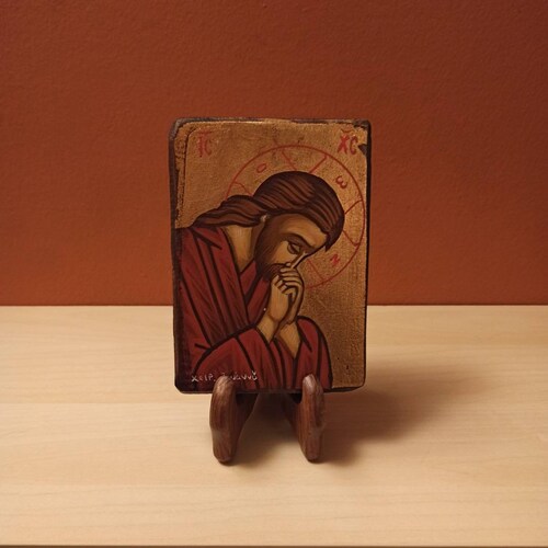 Religious Icon Letter Art Custom Letter and Saint Nativity | Etsy