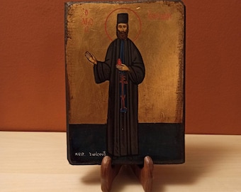 Saint Joseph Άγιος Ιωσήφ Hand Painted Greek Orthodox Byzantine Icon. - Etsy