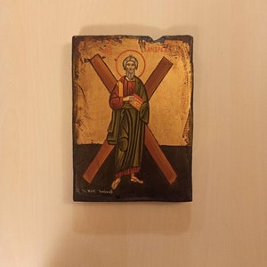 Saint Andrew or Andrew the Apostle ( Ο Άγιος Ανδρέας ) Hand Painted ...