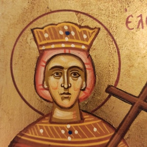 Saint Helena, ( Η Αγία Ελένη ) Hand Painted Greek Orthodox Byzantine ...