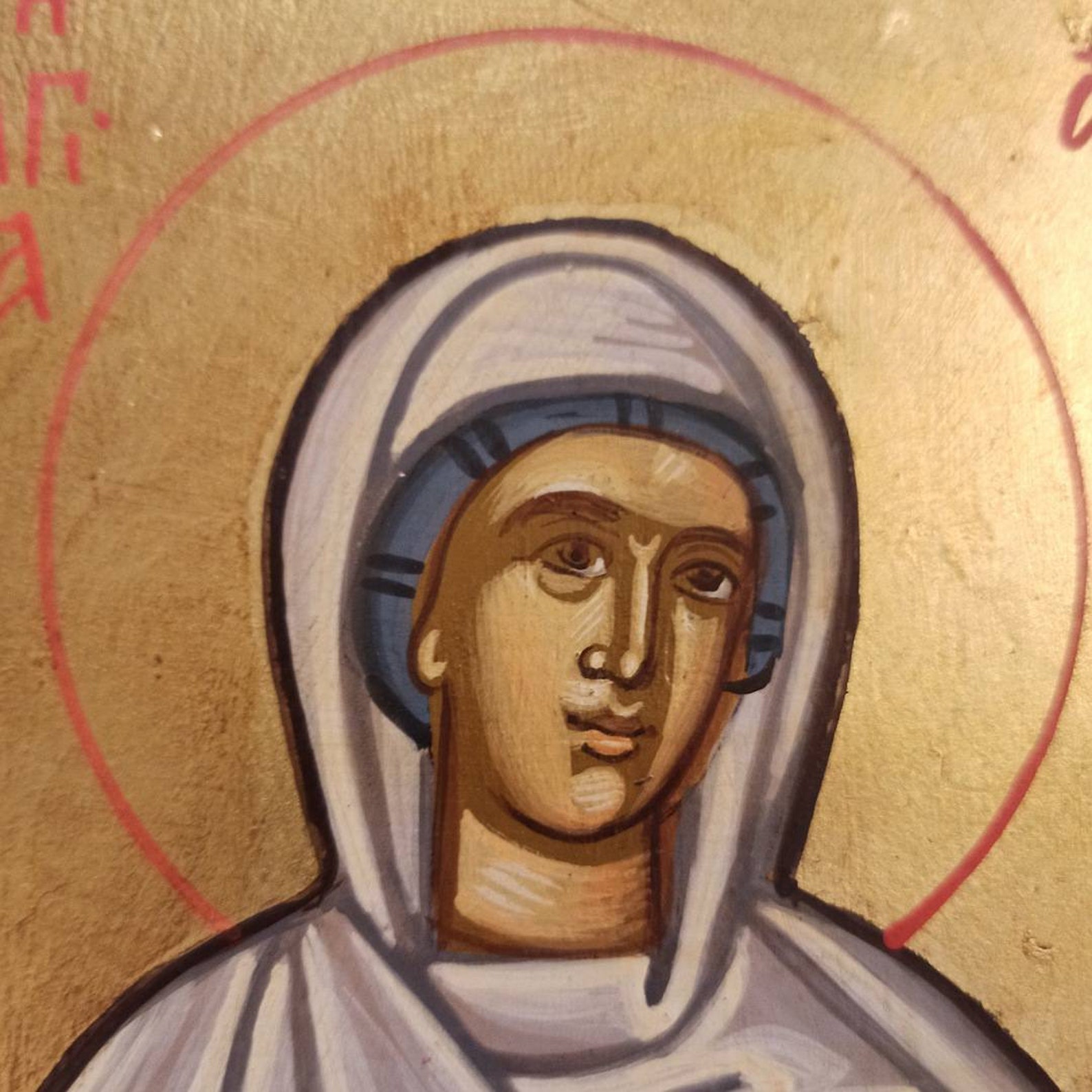 Saint Athena, ( Αγία Αθηνά ) , Hand Painted Greek Orthodox Byzantine ...