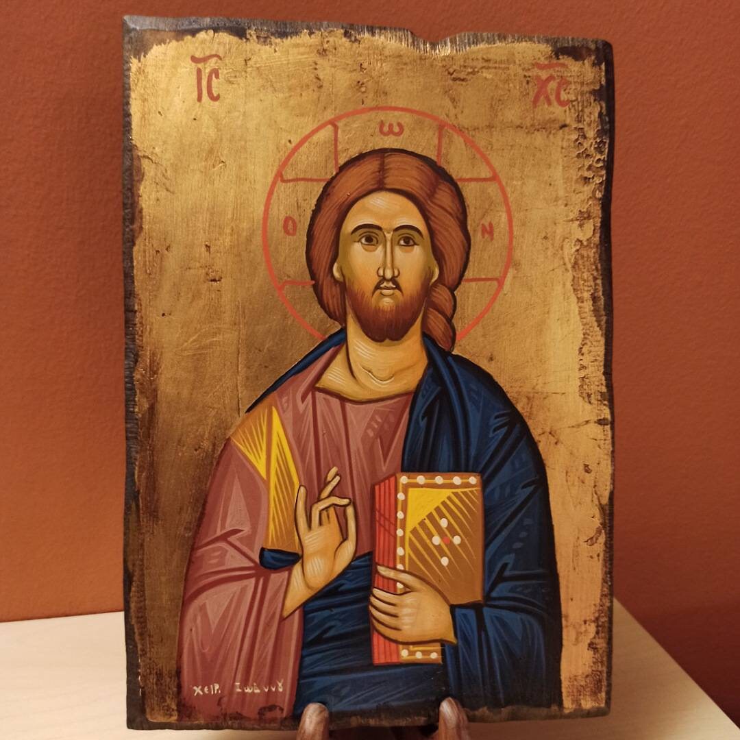 Christ Pandokrator or Christ Almighty ( Χριστός Παντοκράτορας ), Hand ...