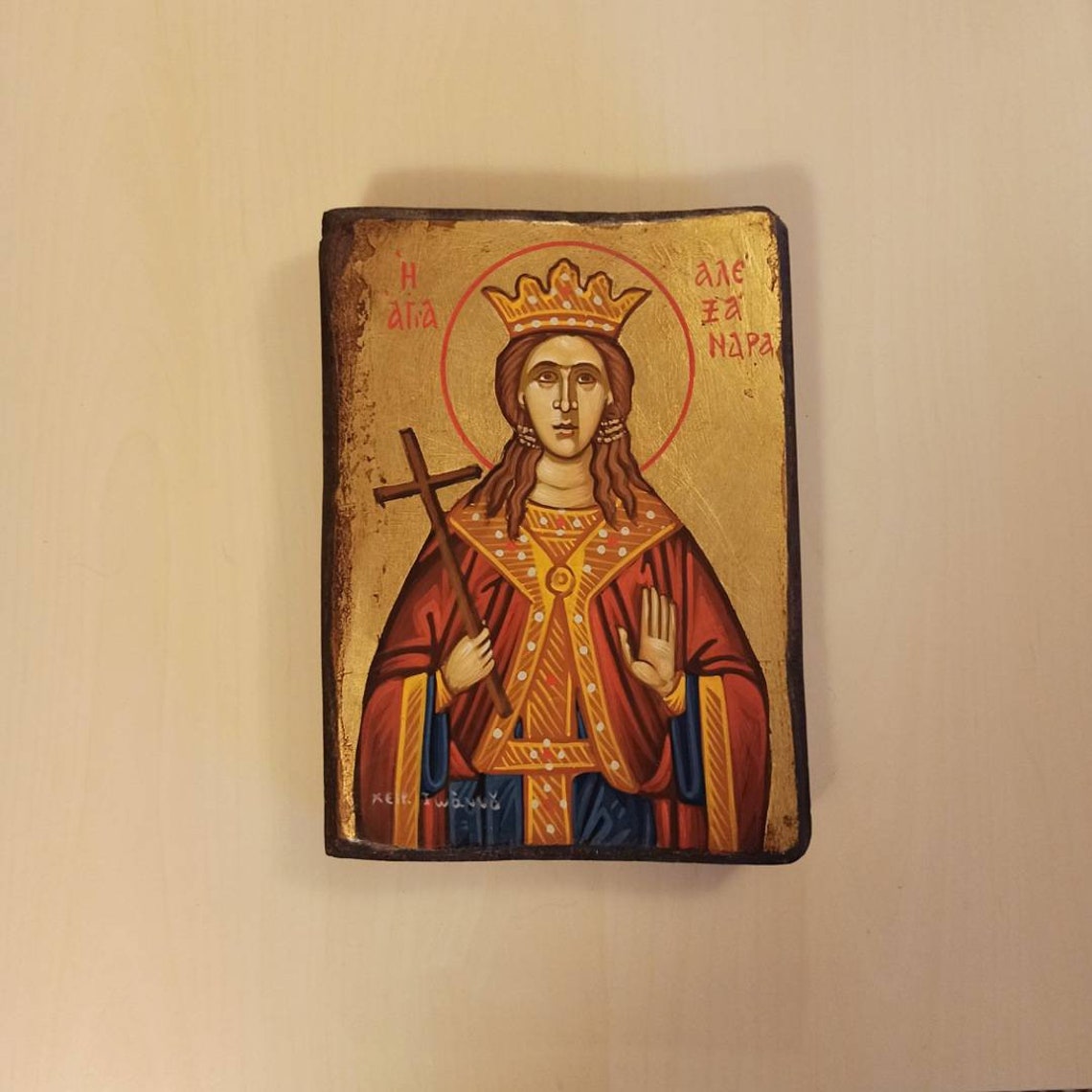 Saint Alexandra of Rome Η Αγία Αλεξάνδρα hand painted | Etsy