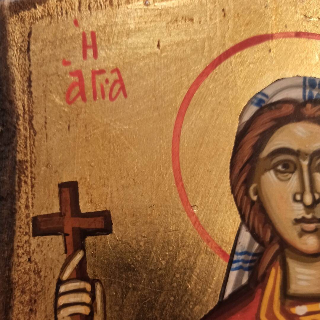 Saint Calliope Αγία Καλλιόπη hand painted Greek Orthodox | Etsy