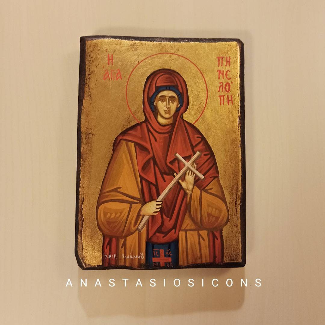 Saint Penelope ( Η Αγία Πηνελόπη ) Hand Painted Greek Orthodox ...