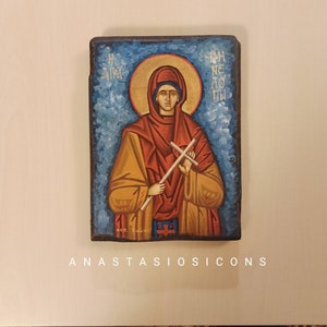 Saint Penelope ( Η Αγία Πηνελόπη ) Hand Painted Greek Orthodox ...