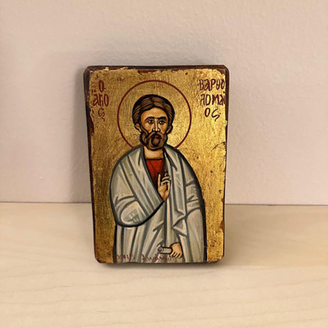 Saint Bartholomew ( Άγιος Βαρθολομαιος ), Hand Painted Orthodox ...