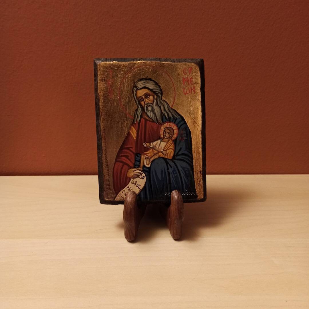 Saint Symeon ( Συμεών) Hand Painted Greek Orthodox Byzantine Icon. - Etsy