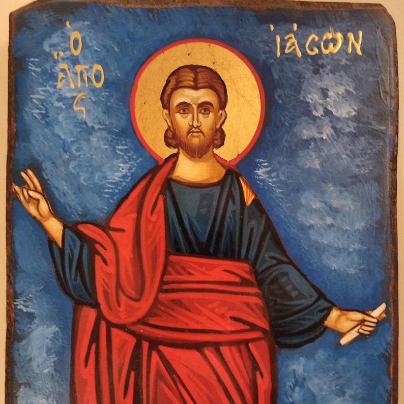 Saint Jason Άγιος Ιάσων Hand Painted Greek Orthodox - Etsy