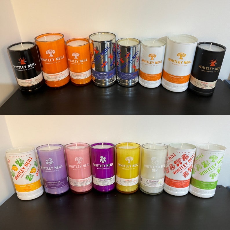 Gin Bottle Candles - Etsy UK