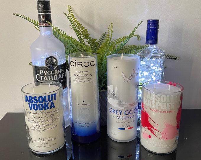 Vodka Bottle Candles - Etsy UK
