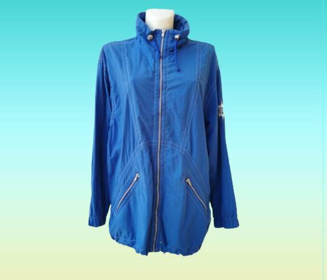 Vintage Blue Jacket/ Brand Etirel/ Classic 90s/ Unisex Top/ Sports ...