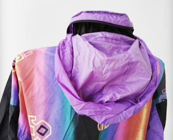 Vintage Waterproof Rain Jacket . Unique Old School 90s . Black | Etsy