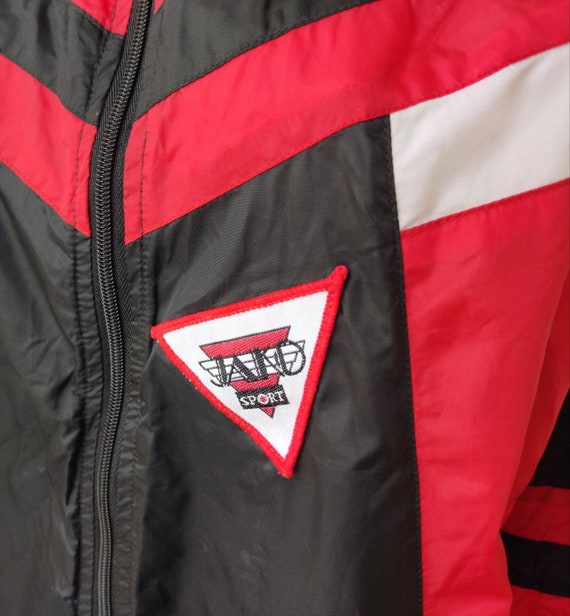 Vintage Waterproof Rain jacket/ Red- Black- White Col… - Gem