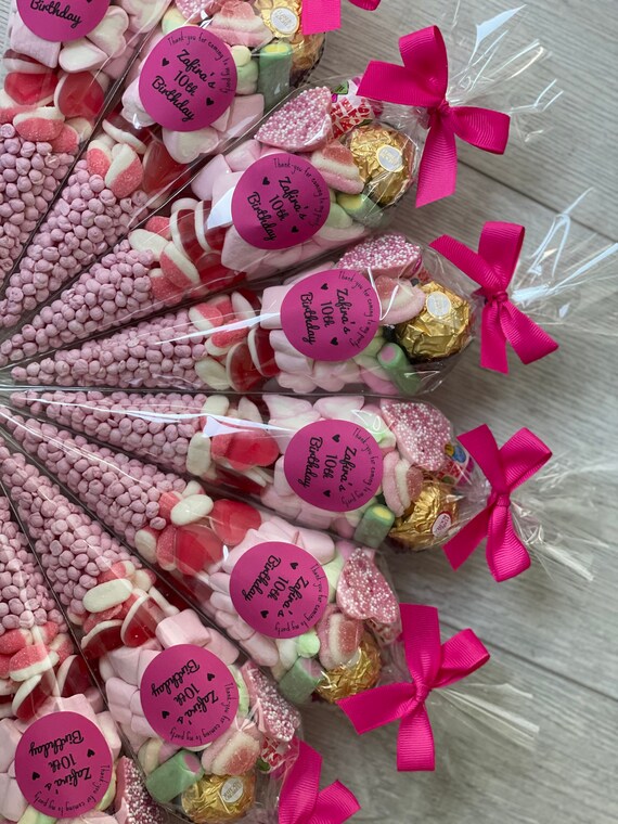 Pink Themed Sweet Cone - Etsy