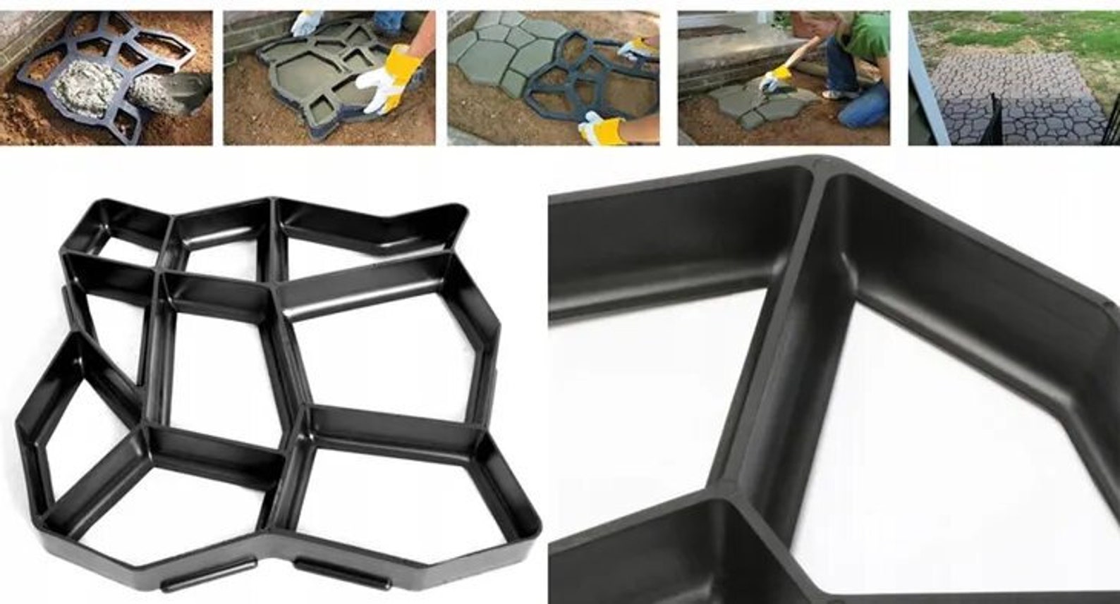 DIY Path Maker Mold Manually Paving Cement Gardening Stone - Etsy