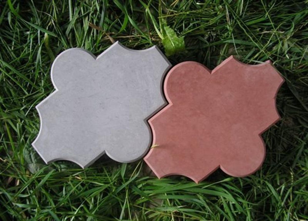Clover - Plastic Mold for Concrete Paving Slabs, Concrete Garden ...