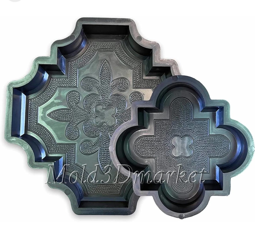 Clover DIY Plastic Mold – Concrete Paving Slabs for Garden Paths and ...