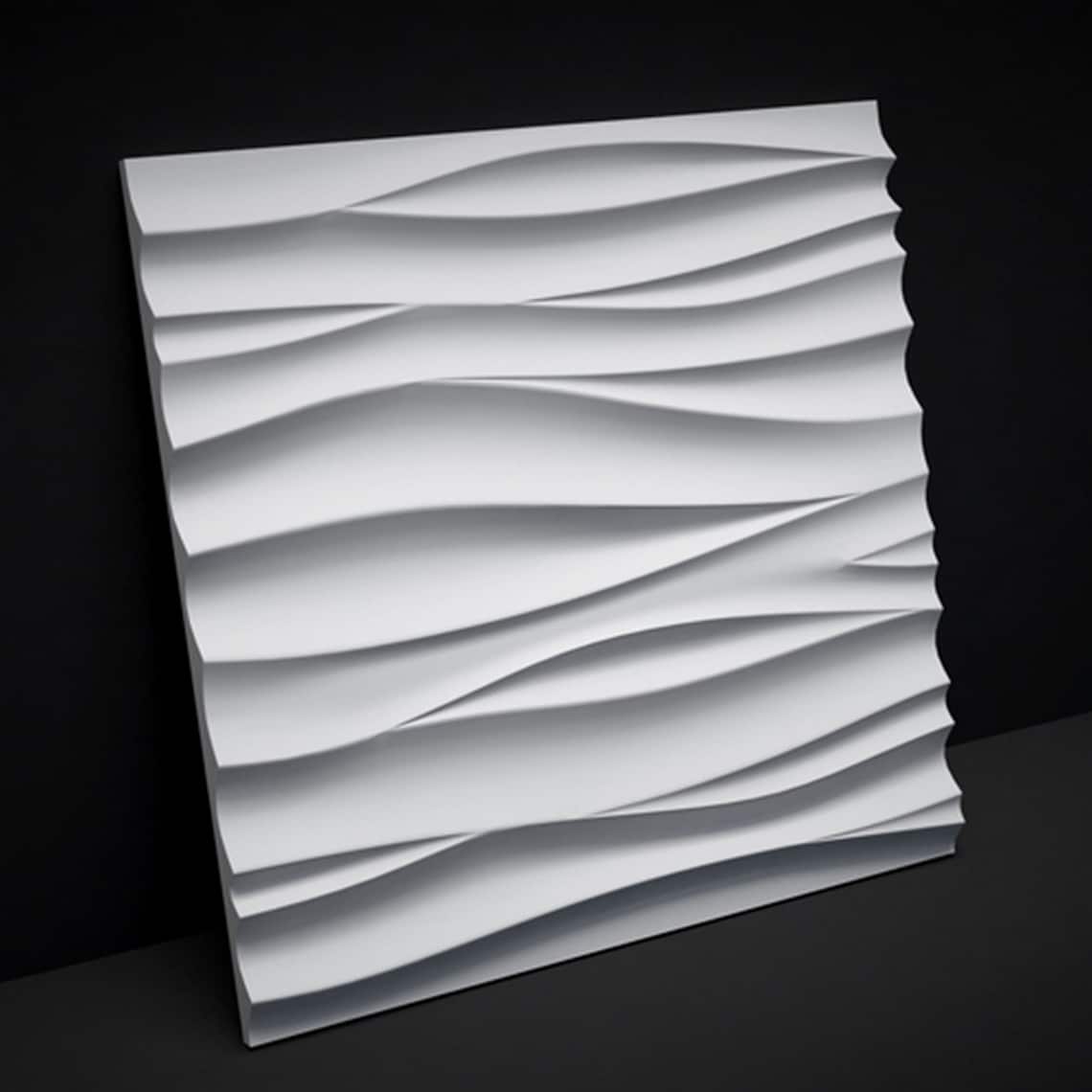 Wave Plastic Mold for Wall 3d Panel Diy Plaster Panel 3d - Etsy Canada