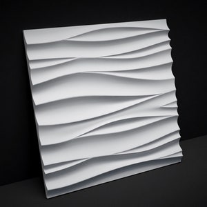 Wave - Plastic Mold for Wall 3d Panel, Diy Plaster Panel 3d, Gypsym ...