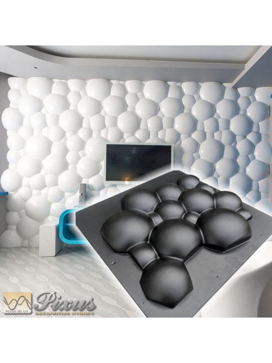 Balls - Plastic Mold 3D Panel for Manufacture From Plaster (gypsum) or ...