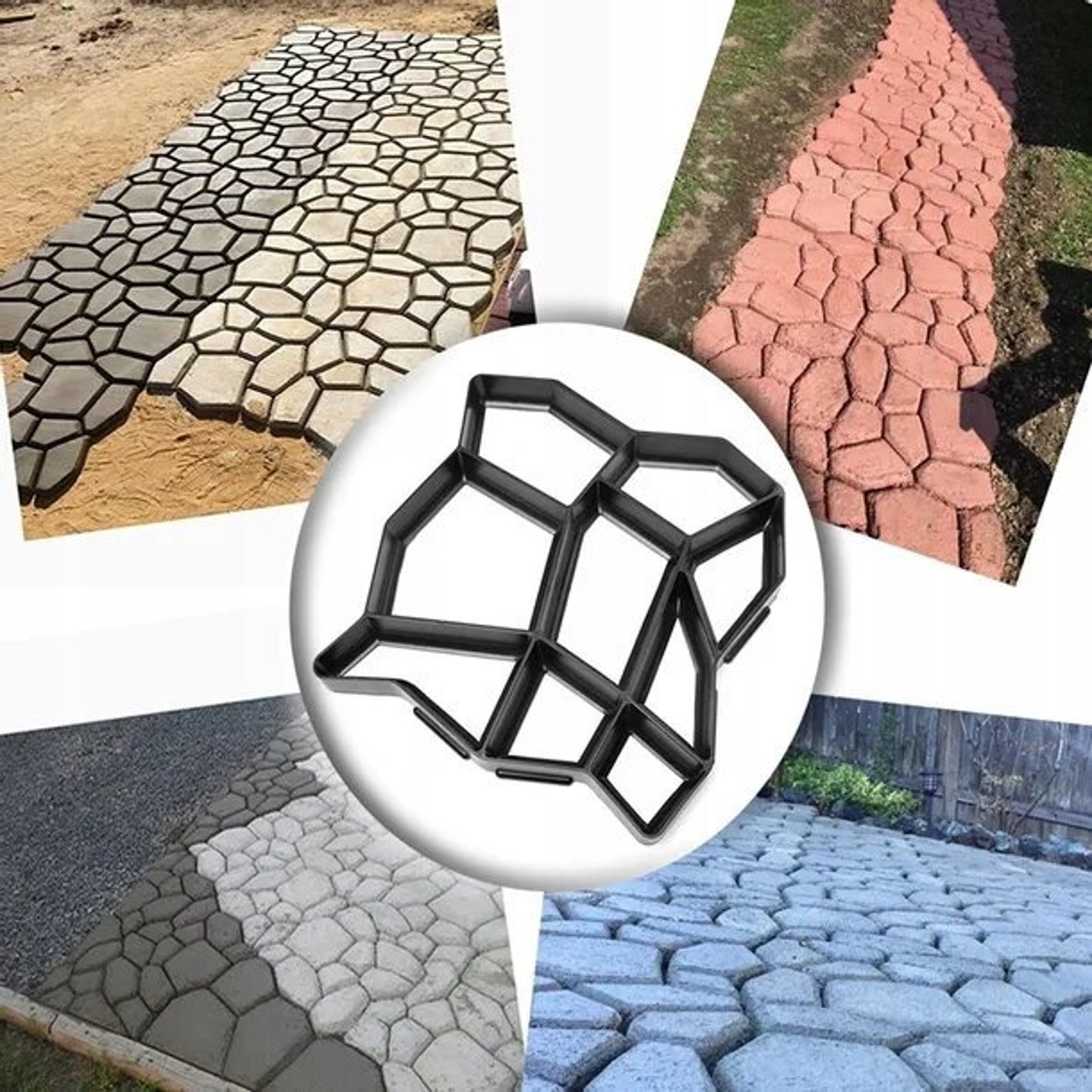 DIY Path Maker Mold Manually Paving Cement Gardening Stone - Etsy