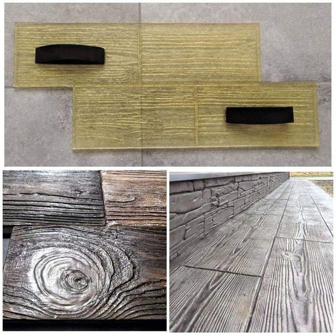 Rubber Stamp for Imprints on Concrete or Plaster "small Board 1 ...