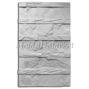 Fortress - Rubber Mold for Gypsum or Concrete DIY Stone Tiles ...