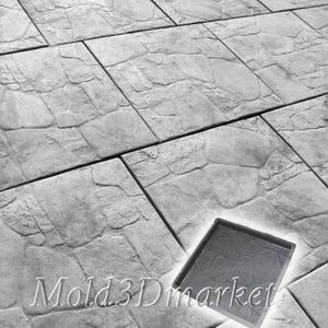 Delicate Stone Plastic Mold – Concrete Paving Slab Mold for Garden Path ...