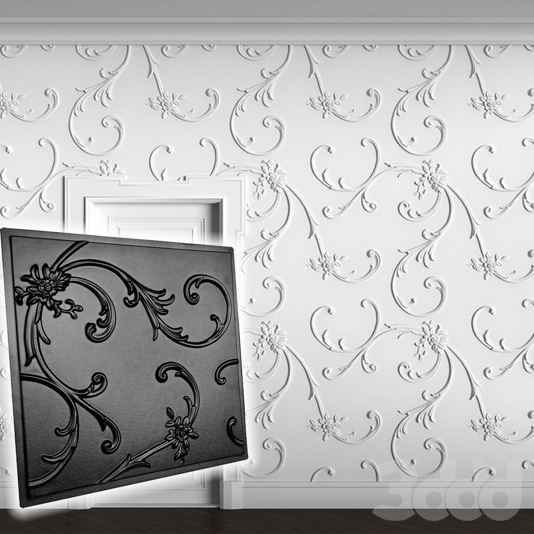 Marshmallow - Plastic Mold 3D Panel for Manufacture From Plaster ...