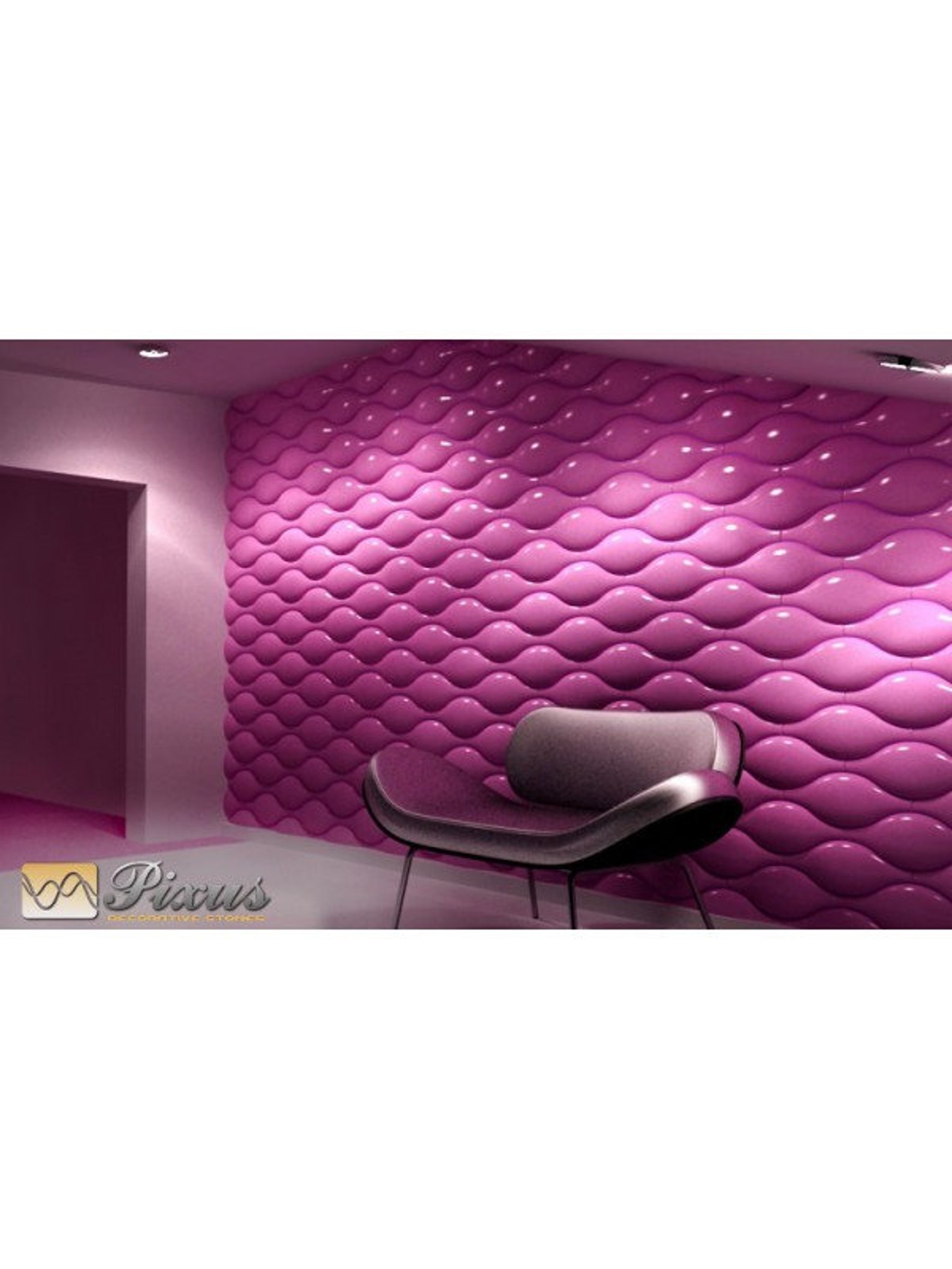 Dew - Plastic Mold for Decorative 3D Wall Panel for Gypsum or Concrete ...