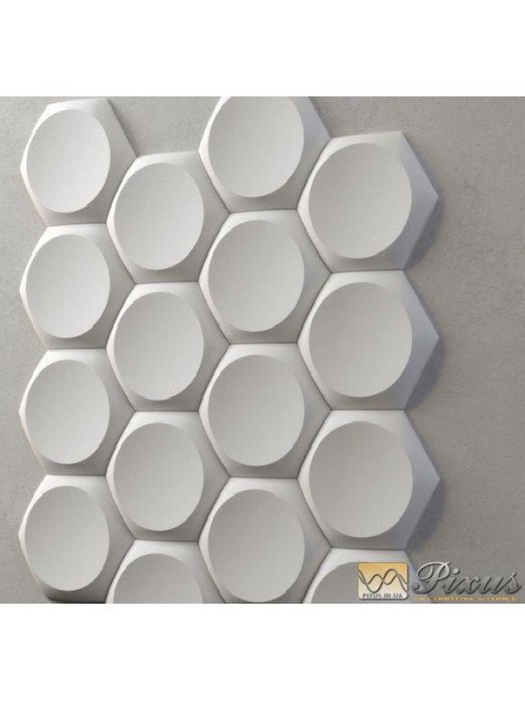 Hexagons - Plastic Mold 3D Panel for Manufacture From Plaster (gypsum ...