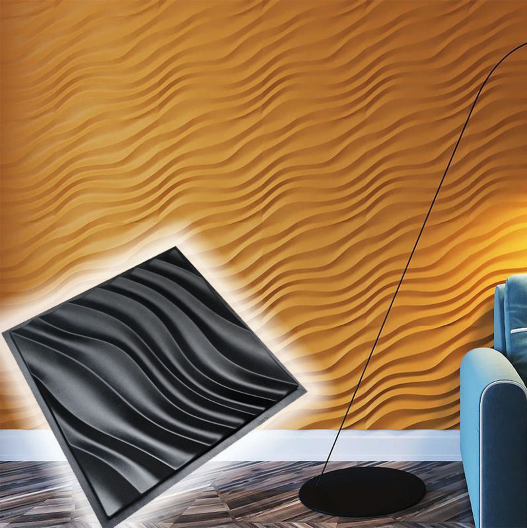 3D Panel Mold for Gypsum, Plaster or Concrete Tile for Decorative Wall ...