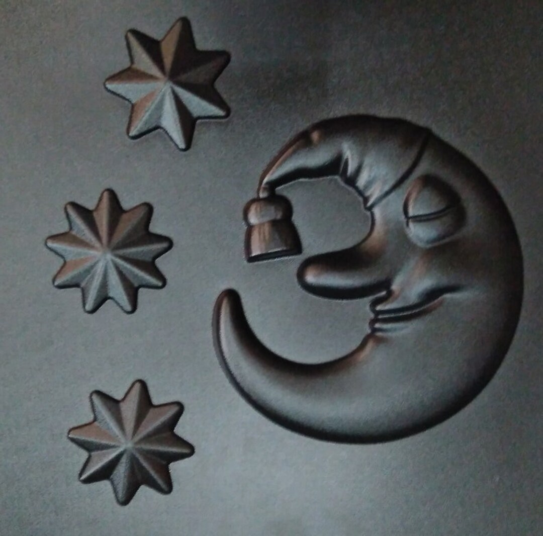 Moon - DIY 3D Mold - Decorative Wall Panel Mold for Gypsum, Plaster or ...