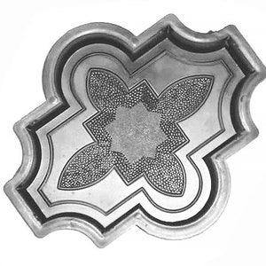 Patterned Clover - Plastic Mold for Concrete Paving Slabs, Concrete ...