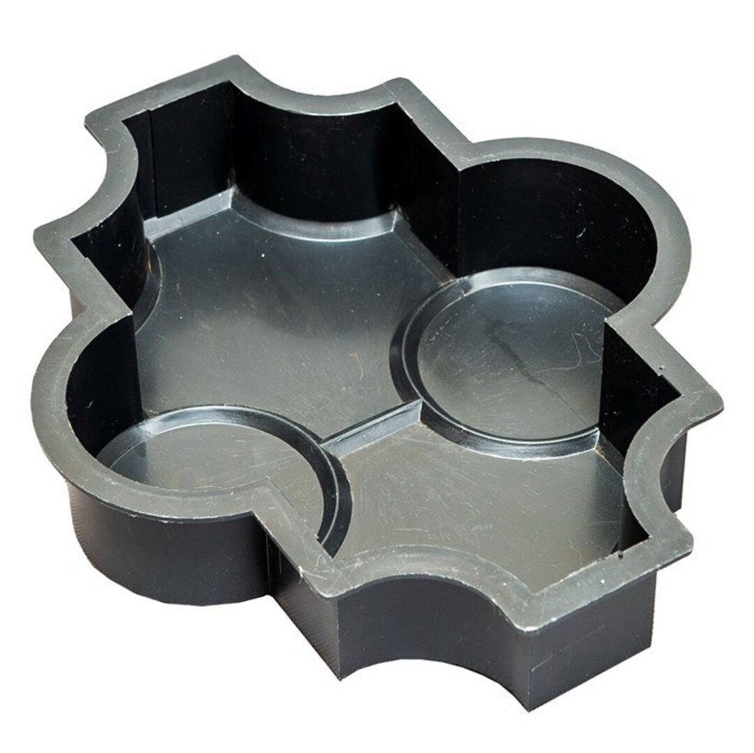 Clover With Circles - Plastic Mold for Concrete Paving Slabs, Concrete ...