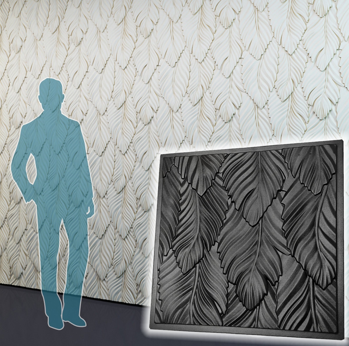 Plastic Mold for the Manufacture of 3d Panel Leaf 3D Mould - Etsy