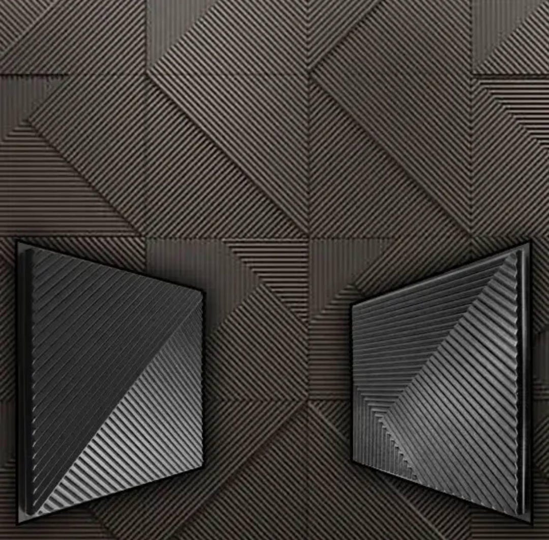 Fields - Plastic Mold for Decorative 3D Wall Panel for Gypsum or ...