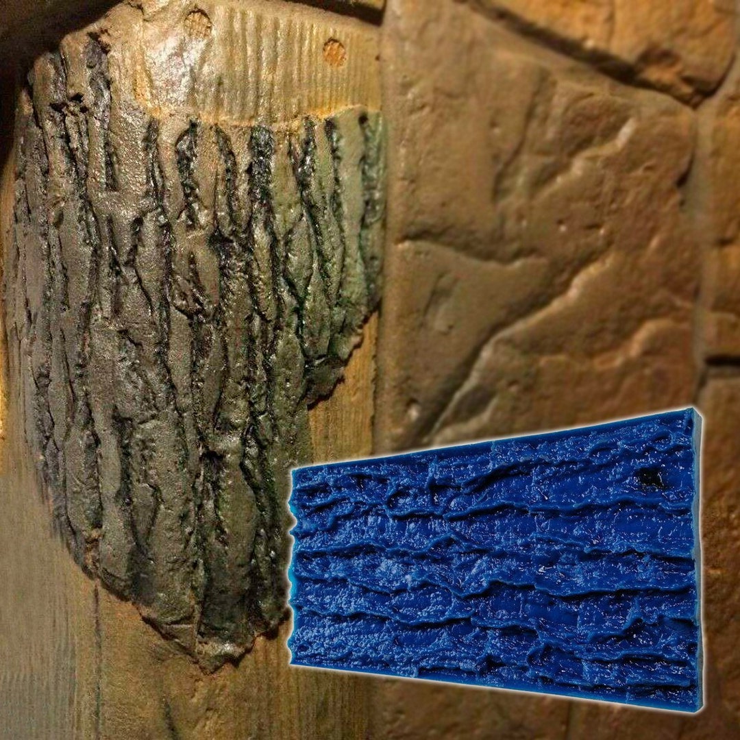 Polyurethane Stamp "oak Bark" – Decorative Concrete and Plaster Imprint ...