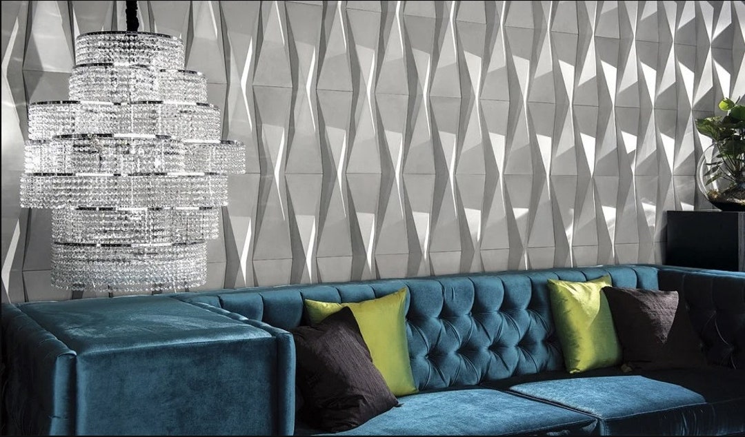 Origami L - Plastic Mold 3D Panel for Manufacture From Plaster (gypsum ...